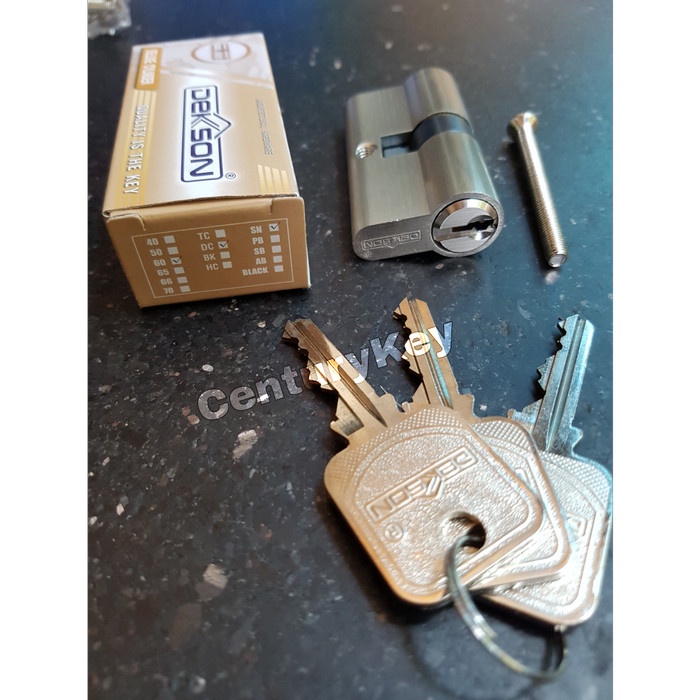Jual Cylinder Dekkson 60 MM Kunci Silinder Pintu Dekson CYL DC DL 60 MM SN | Shopee Indonesia
