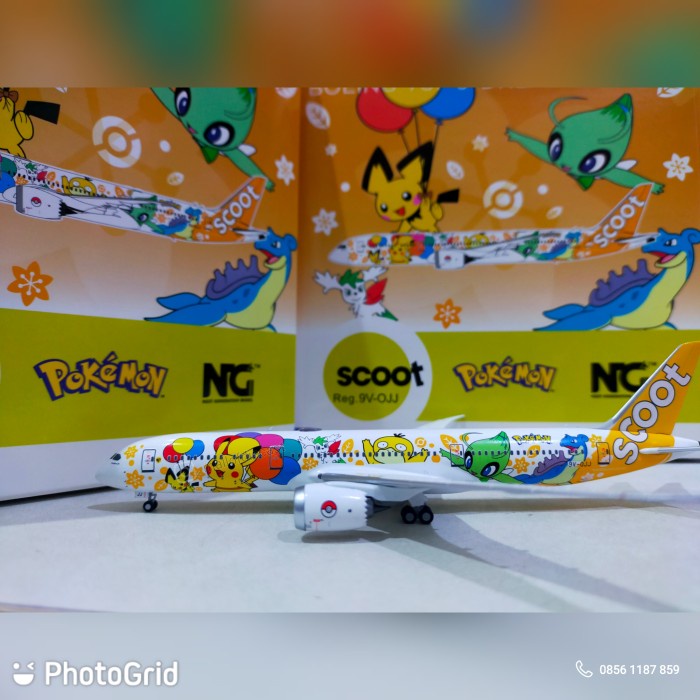 Jual Scoot Boeing 787-9 9V-OJJ Pokemon NG Model 1:400 | Shopee Indonesia