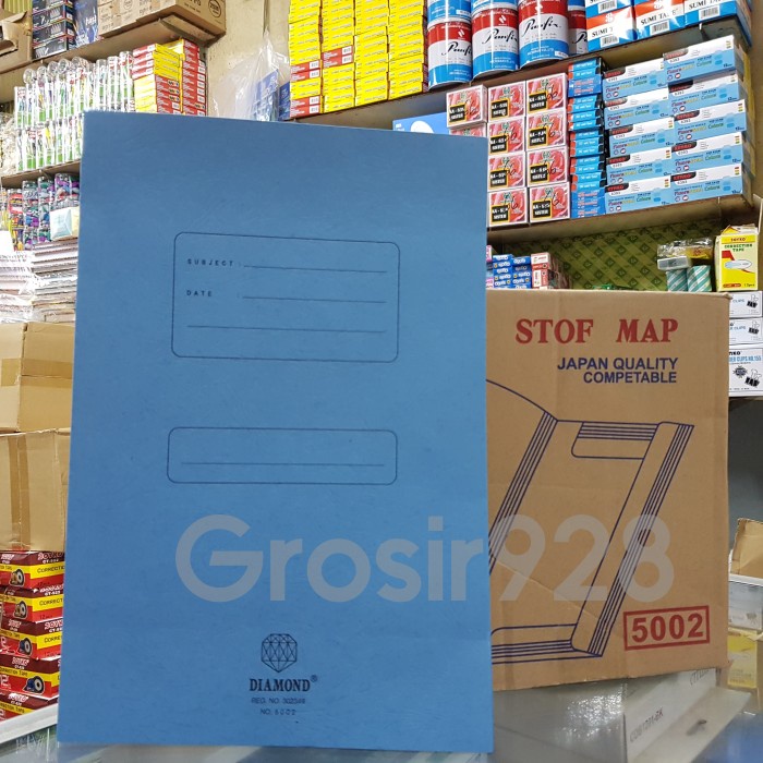 Jual STOPMAP / MAP FOLDER FOLIO DIAMOND 5002 BIRU (ISI 50 LEMBAR ...