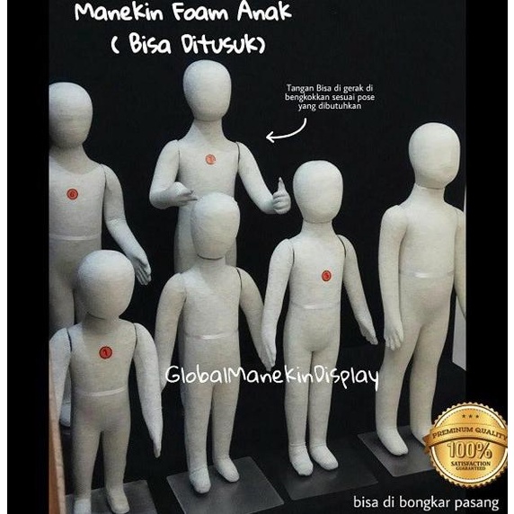 Jual Manekin Foam Anak - Manekin Anak Kecil - Ukuran 1TH - 12 TH ...