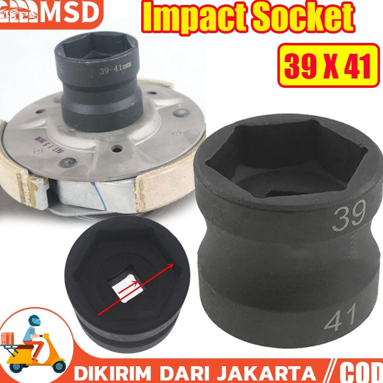 Jual 5.5 FLASH SALE MATA KUNCI SOK CVT 39 X 41 Pendek Mata Kunci Shock Impact / Impact Socket ...