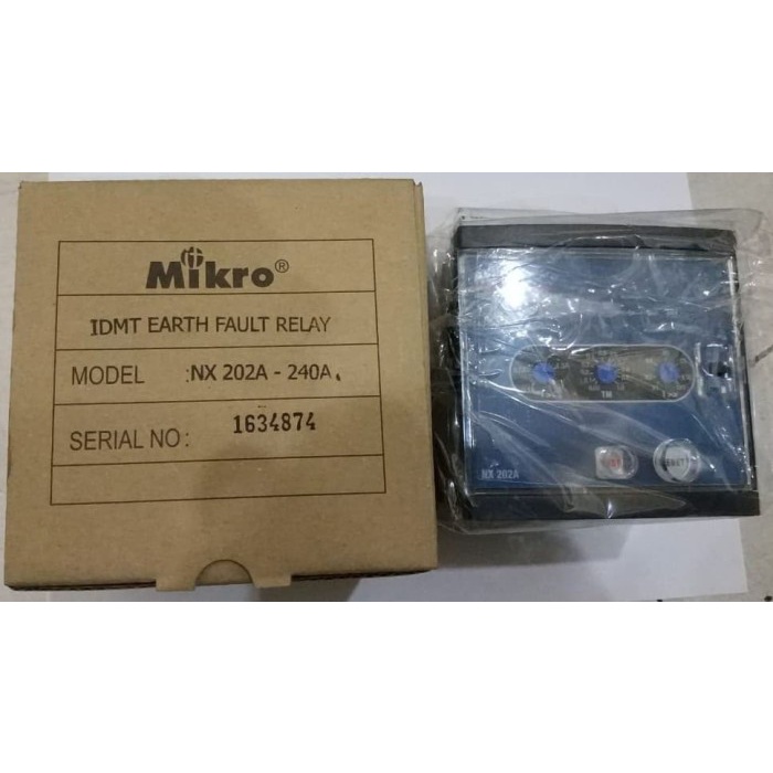 Jual NEW SERIES NX202A-240A EARTH FAULT RELAY (OLD TYPE: MIKRO MK202A ...