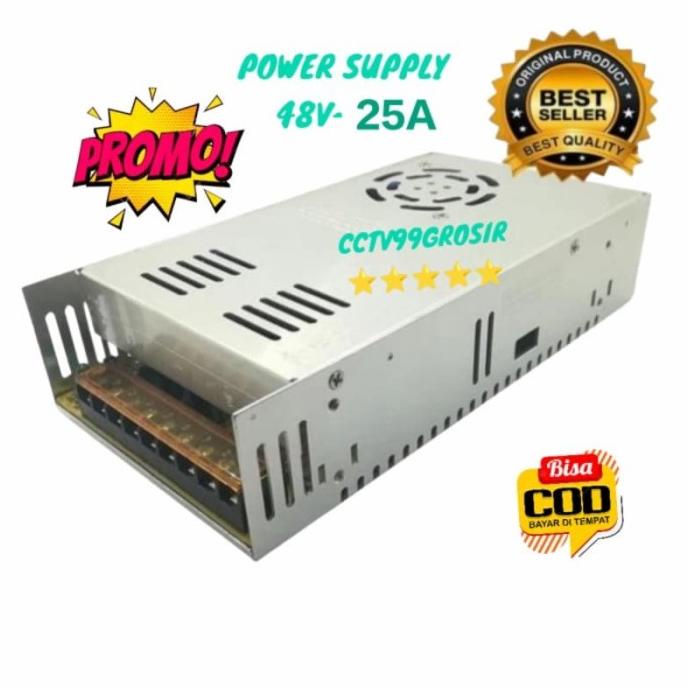 Jual Switching Power Supply 48V 25A Body Kecil Flagelbee | Shopee Indonesia