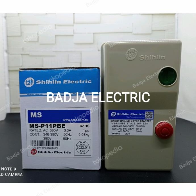 Jual DOL Starter / Magnetic Switch MS-P11PBE 1,7A~9A Shihlin 220V / 380V | Shopee Indonesia
