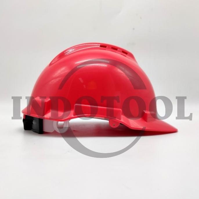 Jual HELM PROYEK / HELM SAFETY MERAH / SAFETY HELMETS RED SM924 MORRIS ...