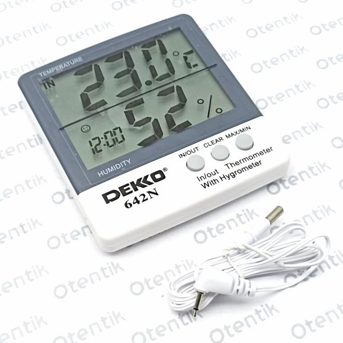 Jual Termometer Higrometer DIGITAL DEKKO 642N - THERMOHYGROMETER 642N ...