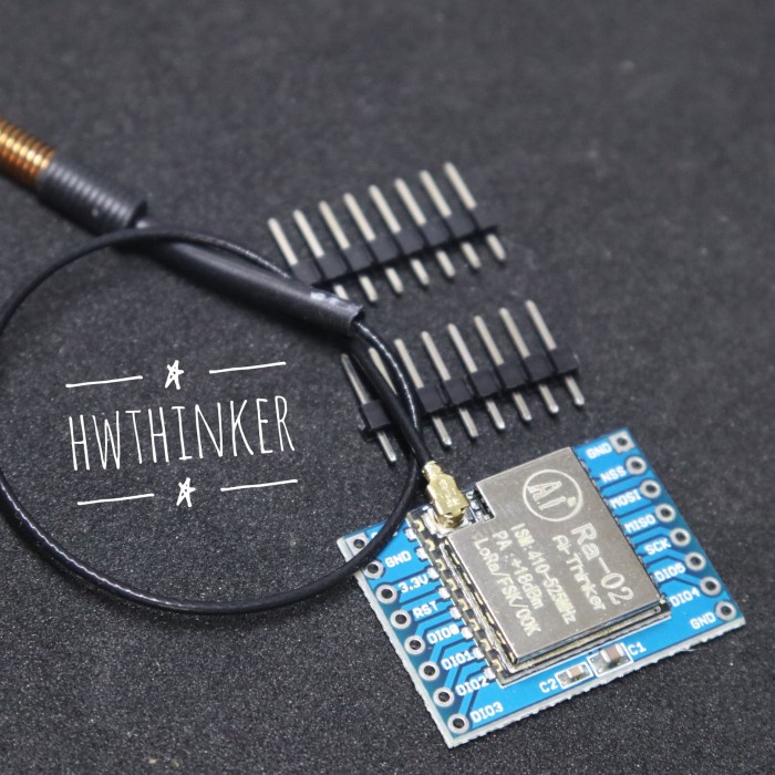 Jual Modul Lora Ra-02 Ra02 SX1278 Wireless 433MHz SPI include antenna ...