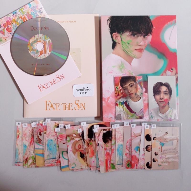 Jual Seventeen MINGYU, SCOUPS Face The Sun Carat ver Photocard | FTS | Shopee Indonesia
