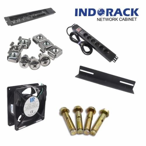 Jual Wallmount Rack Indorack Single Door Rack Server 4U Depth 500Mm ...