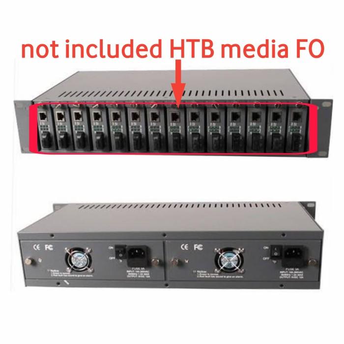 Jual Rack Box Htb 14 Slot Port 2U Media Fiber Optic + Powersupply ...