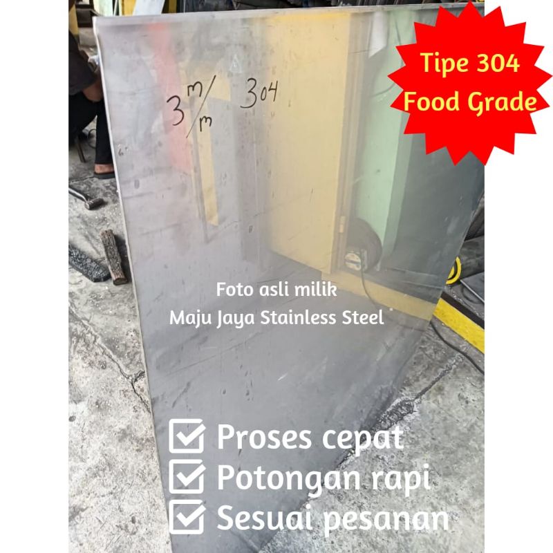 Jual Plat Stainless 3mm SUS 304 | Bisa Custom Berbagai Ukuran ...