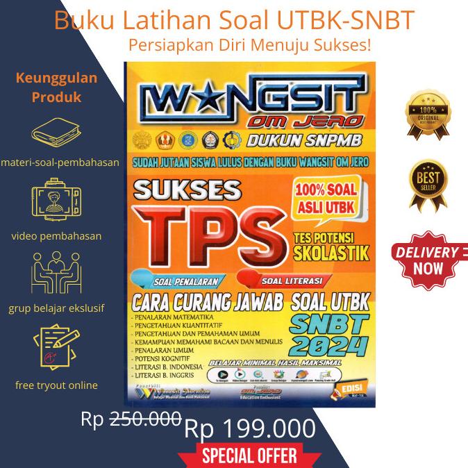 Jual Buku Wangsit UTBK SNBT 2024 Sukses TPS hots PLATINUM | Shopee ...