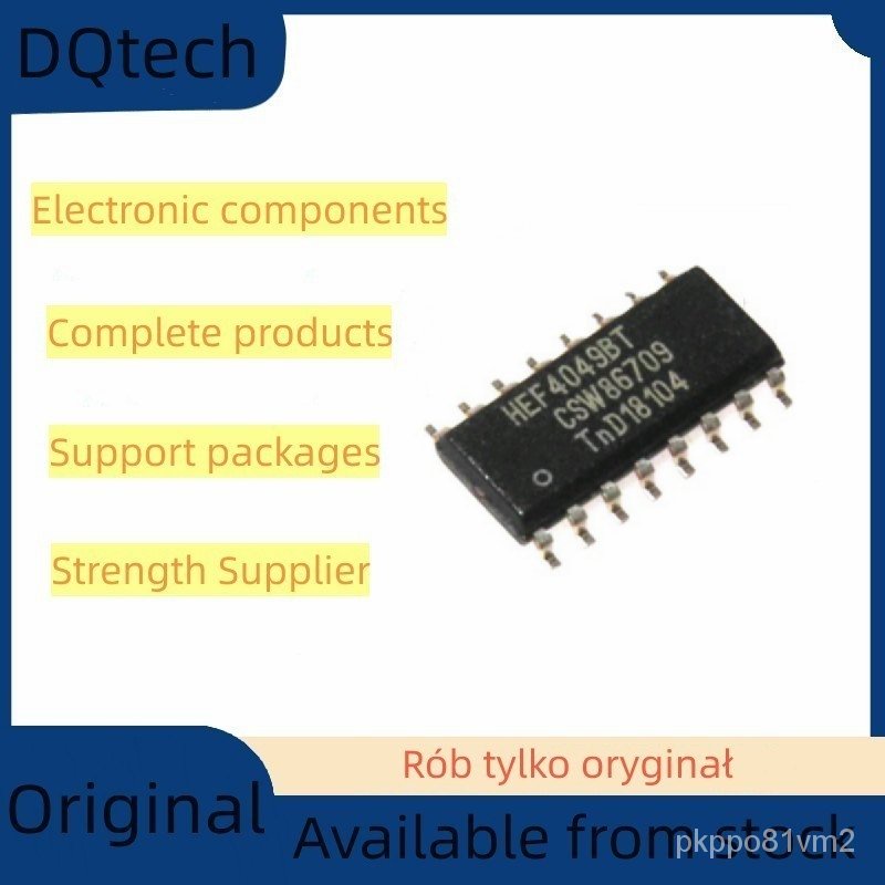 Jual &HEF4049BT SOP-16 original logic chip IC six high current output ...