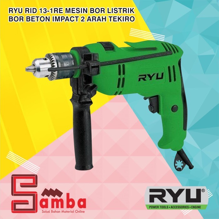 Jual RYU RID 13-1 RE MESIN BOR LISTRIK BOR BETON IMPACT 2 ARAH TEKIRO ...