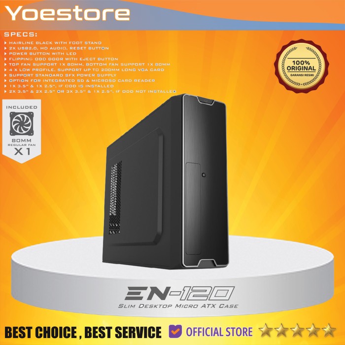 Jual ENLIGHT CASE EN 120 + 300Watt MICRO ATX | Shopee Indonesia