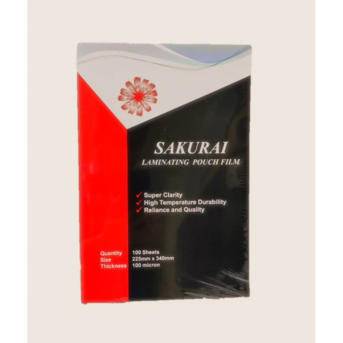 Jual Plastik Laminating SAKURAI Folio per pack | Shopee Indonesia