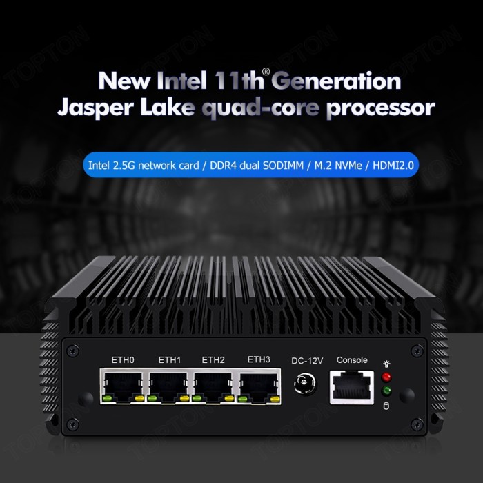 Jual Terlaris Industrial Mini Pc G30 Intel N5105 Fanless 4X Lan I225V3 ...