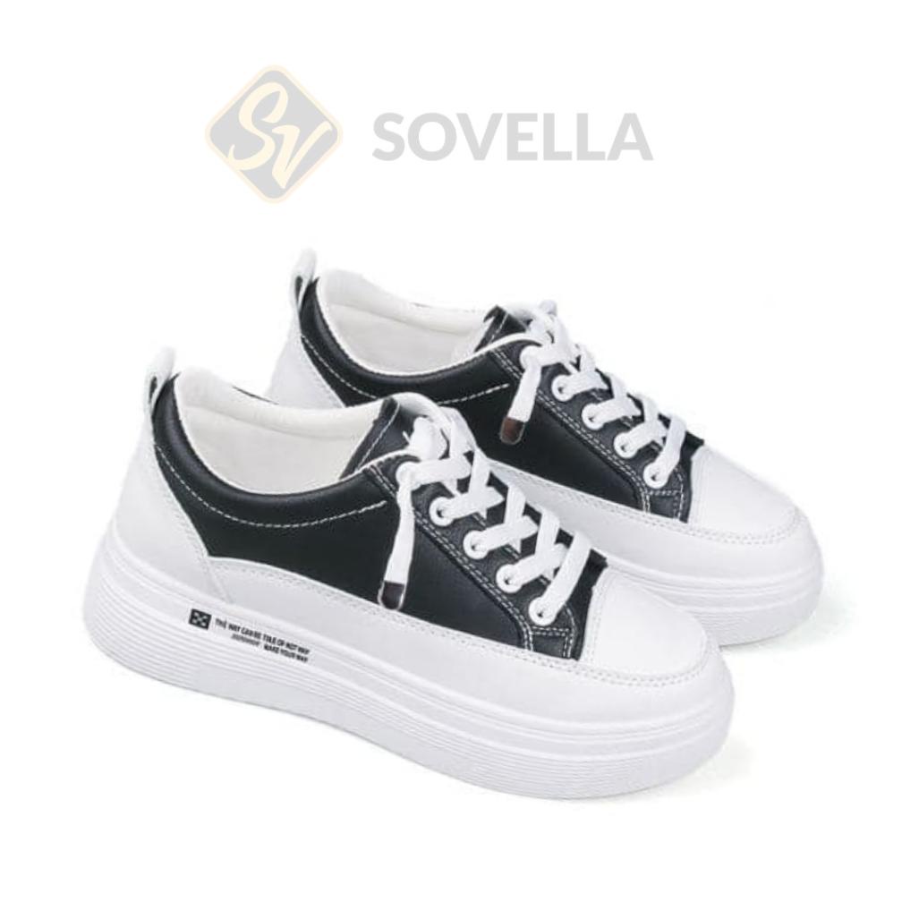 Jual Big Sale Sovella Alexa Sepatu Kets Hitam Putih Kekinian Rzkma58 | Shopee Indonesia