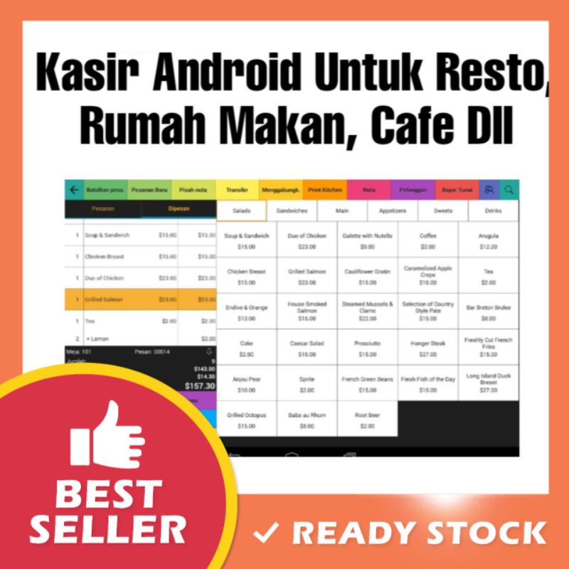 Jual Aplikasi Kasir Android Untuk Usaha Rumah Makan, Resto, Cafe dll ...