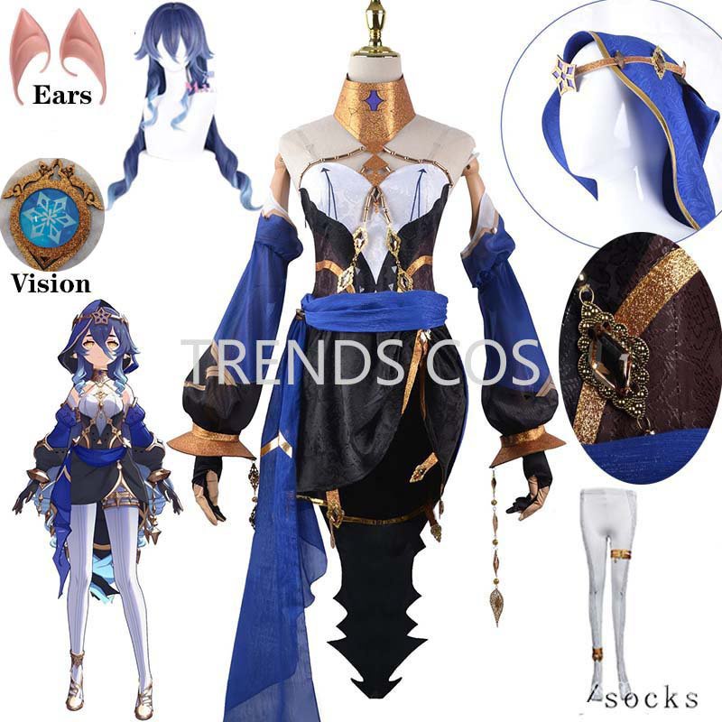 Jual Game Genshin Impact Layla Sumeru Cryo Cosplay Costumes Layla Full