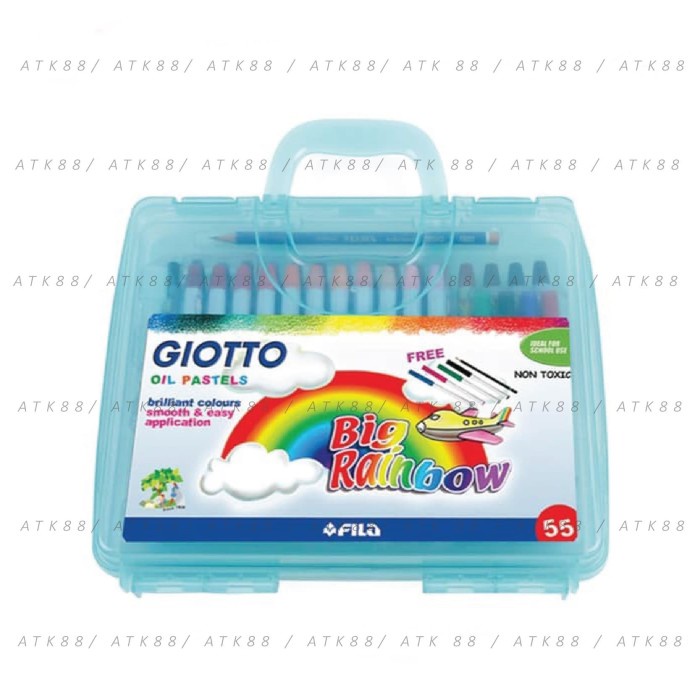 Jual Giotto Oil Pastel 55 Warna Set Big Rainbow ( Crayon ) | Shopee Indonesia