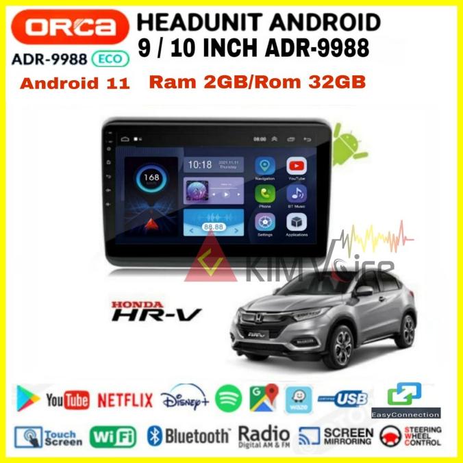 Jual Head Unit Android ORCA ECO OEM HONDA HRV + Soket PNP 9 Inch 10 ...