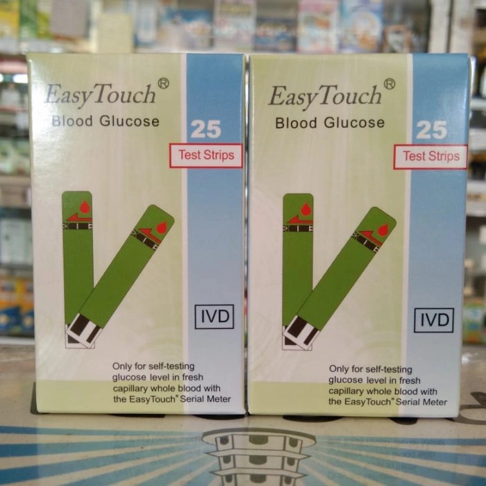 Jual Easy Touch Blood Glucose 25 strip easy touch Easytouch Gula Darah ...