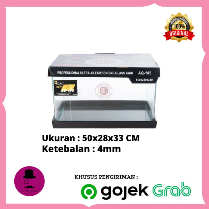 Jual Aquarium Bending Water Tank New Recent 105 -- Aquarium Murah Mewah ...