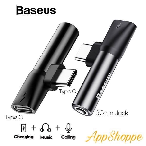 Jual BASEUS SPLITTER AUDIO ADAPTER USB C JACK AUX 3.5MM TYPE C ORIGINAL ...