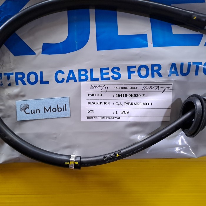 Jual New Kabel Rem Tangan Depan Innova 2.0 46410-Ok020 Merk Kjlex Trad ...