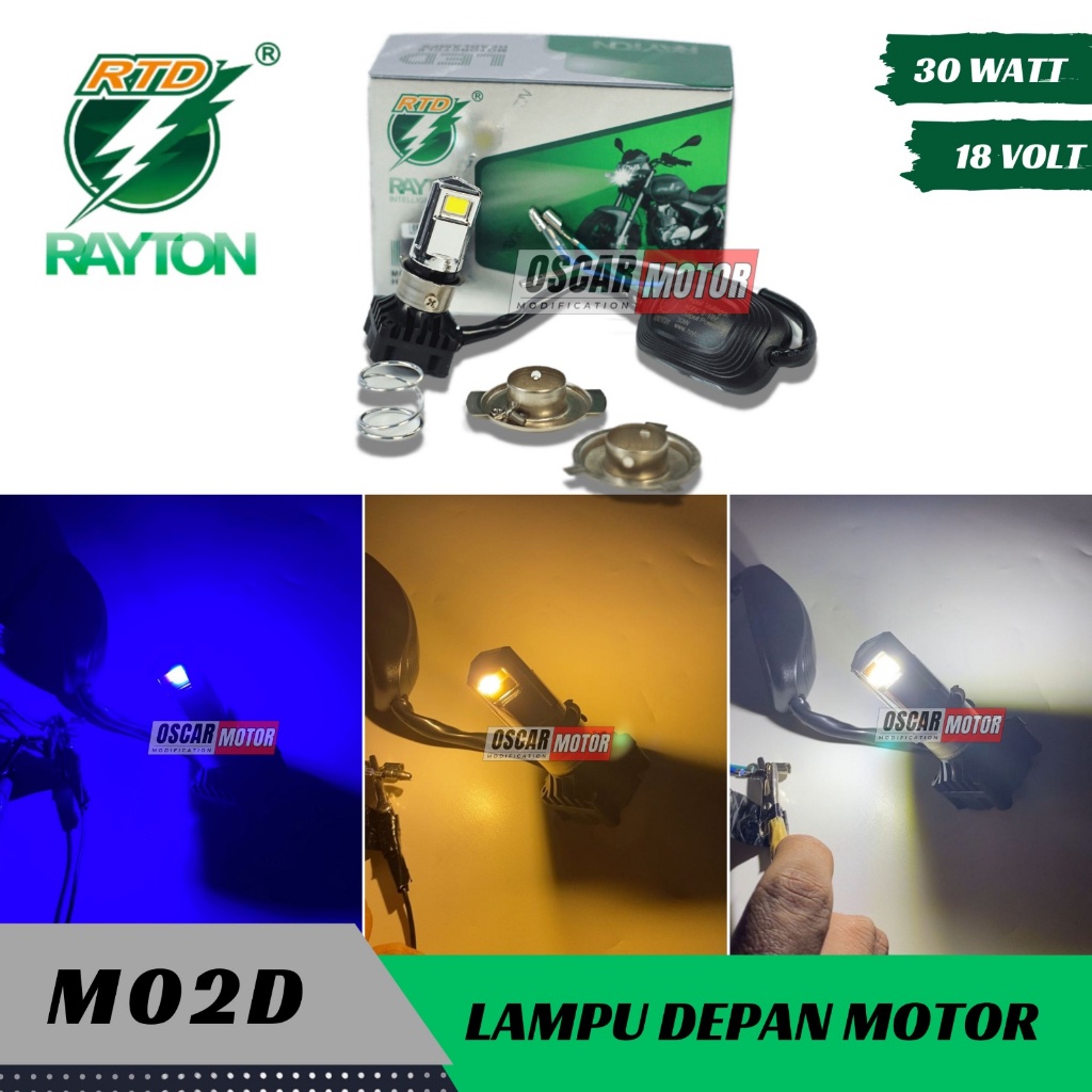 Jual Lampu Depan Rayton Motor M02D 3 Warna Low Kuning U High Putih 3In1 ...