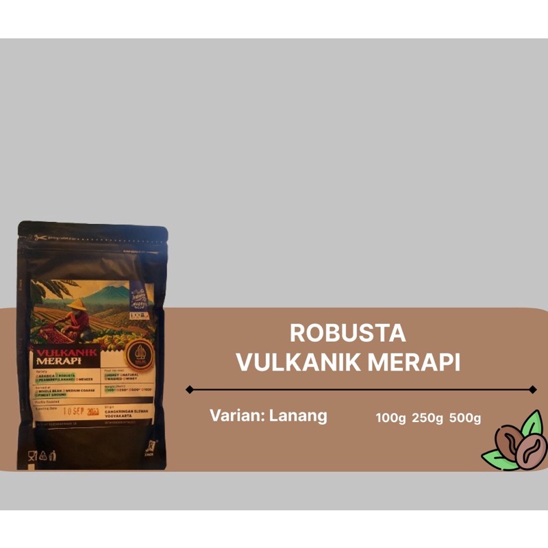 Jual KOPI VULKANIK MERAPI (robusta lanang) | Shopee Indonesia