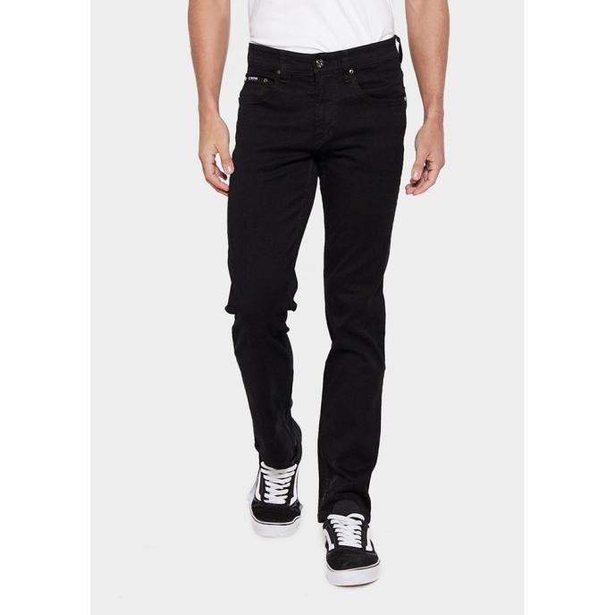 Jual JBBoss Jeans Bravo Denim Big Size Stretch Regular Fit (Black ...