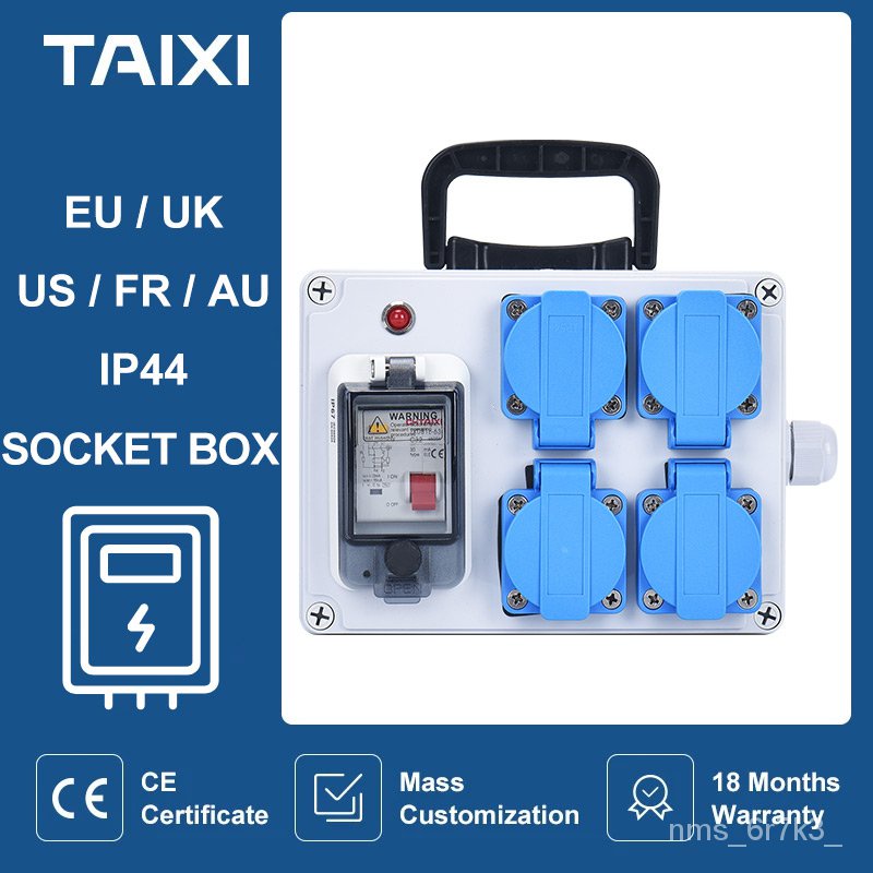 Jual &Outdoor Mobile Industrial Socket Box MCB RCBO 110V 220V 16A ...
