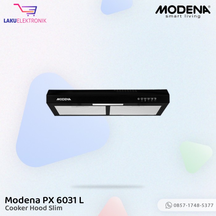 Jual Slim Hood Modena PX 6031 L - Cooker Hood 60 cm | Shopee Indonesia