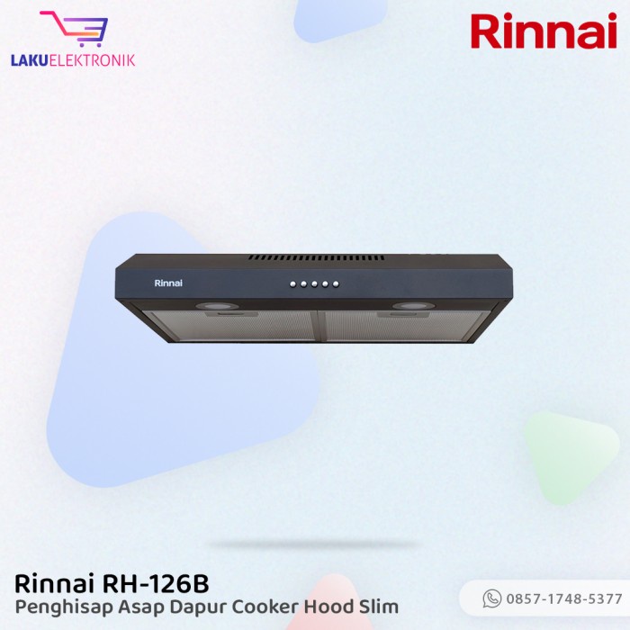 Jual Cooker Hood Rinnai RH-126B Slim Hood Penghisap Asap Kompor | Shopee Indonesia