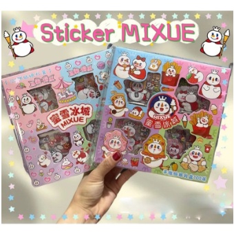 Jual stiker karakter bts , pony , black pack , Mixue Isi 100 Pcs Per ...