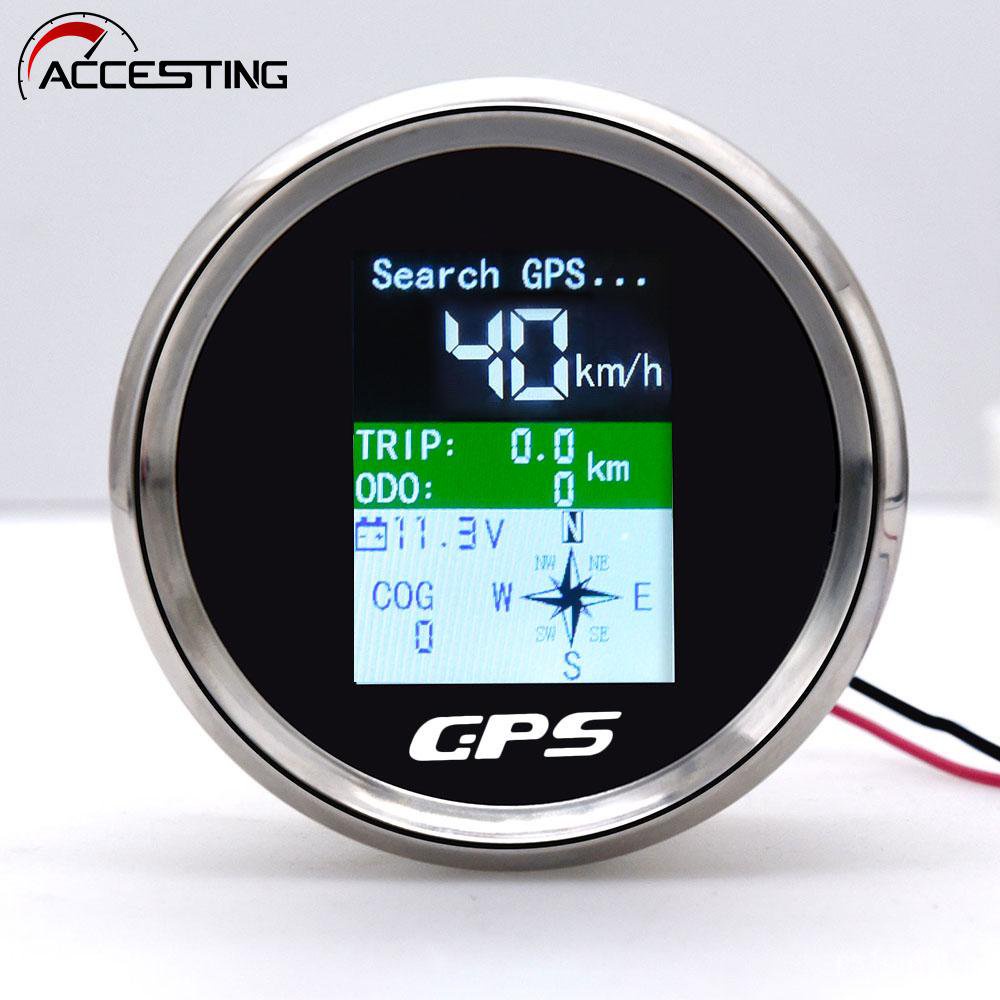 Jual &85mm Digital GPS Speedometer Yacht TFT Screen Waterproof With GPS ...