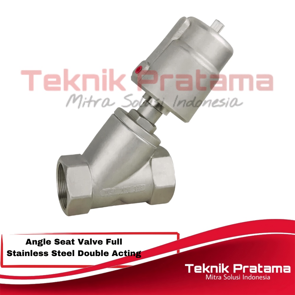 Jual 1 1/4" ANGLE SEAT VALVE DOOUBLE ACTING FULL STAINLESS 1 1/4" inch | Shopee Indonesia