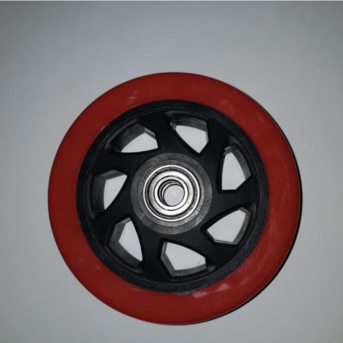 Jual Wheel Only Pu 4 Inch/ Roda Pu 4 Inch/ Roda Merah 4Inch | Shopee ...