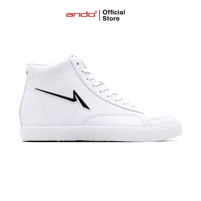 Jual Ando Official Sepatu Sneakers Deki High Pria Dewasa - Putih/Hitam ...