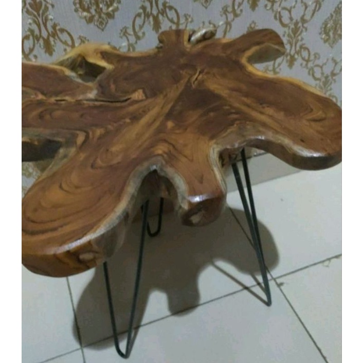 Jual meja kayu akar jati asli.. | Shopee Indonesia