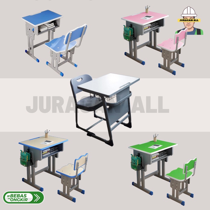 Jual Meja Belajar/Meja Kursi Sekolah/School Desk/Set Meja Kursi ...