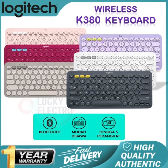 Jual Logitech K380 Keyboard Wireless Bluetooth Multi-Device Original ...