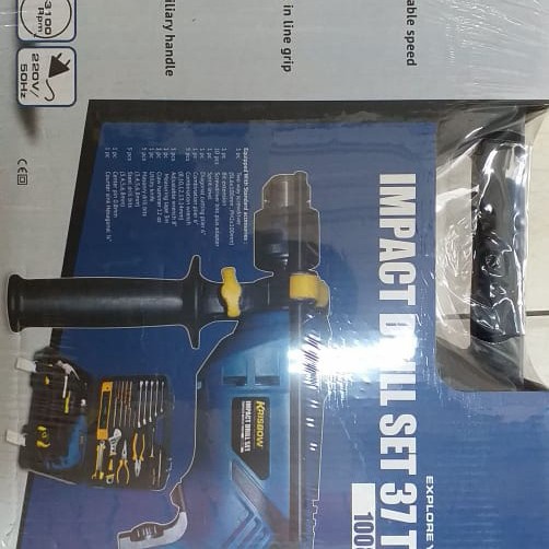 Jual Perkakas Tool Set And Bor Drill Krisbow Impact Drill Set 13mm 600w C