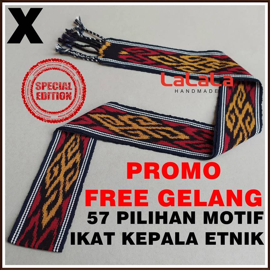 Jual BRVJ1216 Ikat Kepala Tenun Etnik Motif Dayak Kalimantan Toraja ...