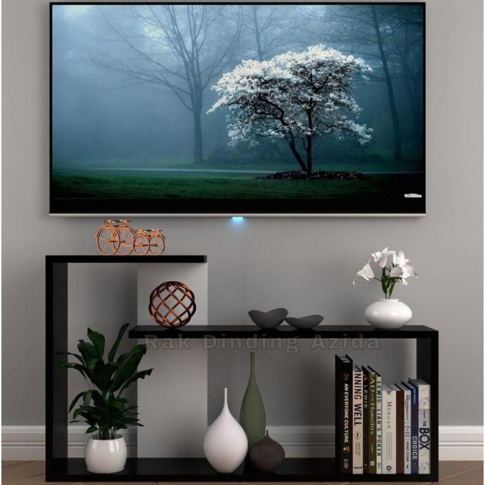 Jual MEJA TV MINIMALIS MURAH MODERN Rak TV Dinding Tempel Nakas Kayu ...