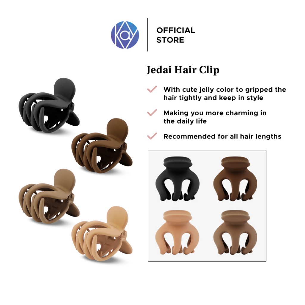 Jual Hair Secrets Jedai Hair Clip Matte Black Jepitan Rambut Jedai ...