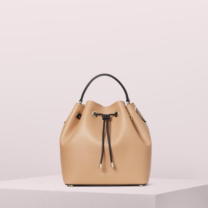Jual Kate Spade - Vivian Medium Bucket Bag Light Fawn Color | Shopee ...