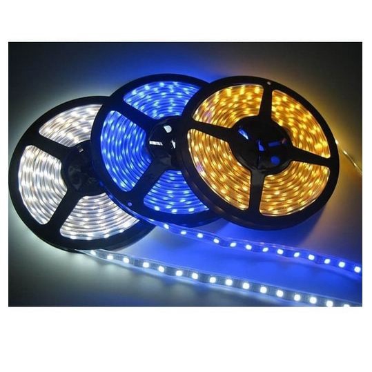 Jual LAMPU LED STRIP ROLL FLEXIBLE 5050 SMD BIRU 5 METER 5M 12V ...